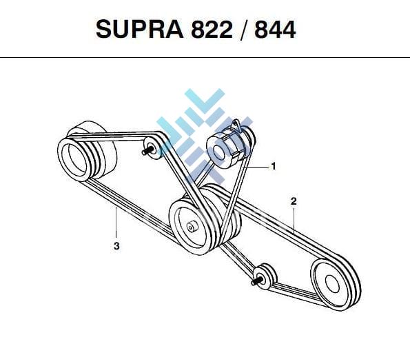 Belt set Carrier Supra 822 / 844 ; replacement